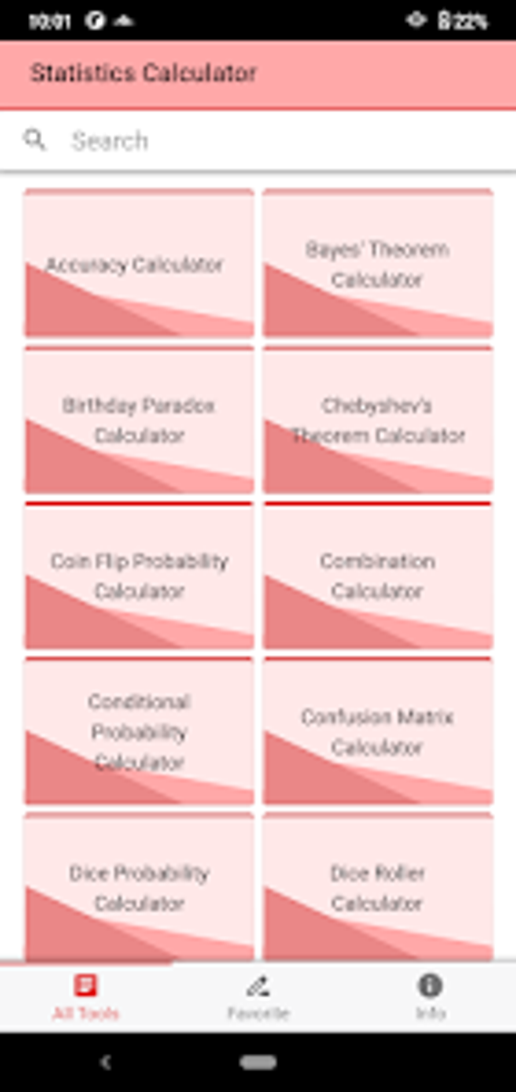 Statistics Calculator pour Android - Télécharger