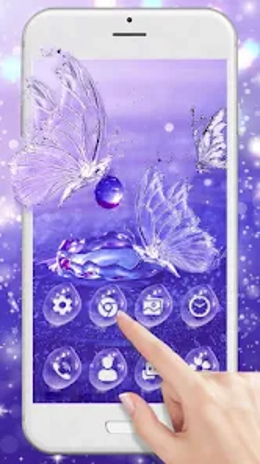 Water Drop Butterfly Launcher per Android - Download
