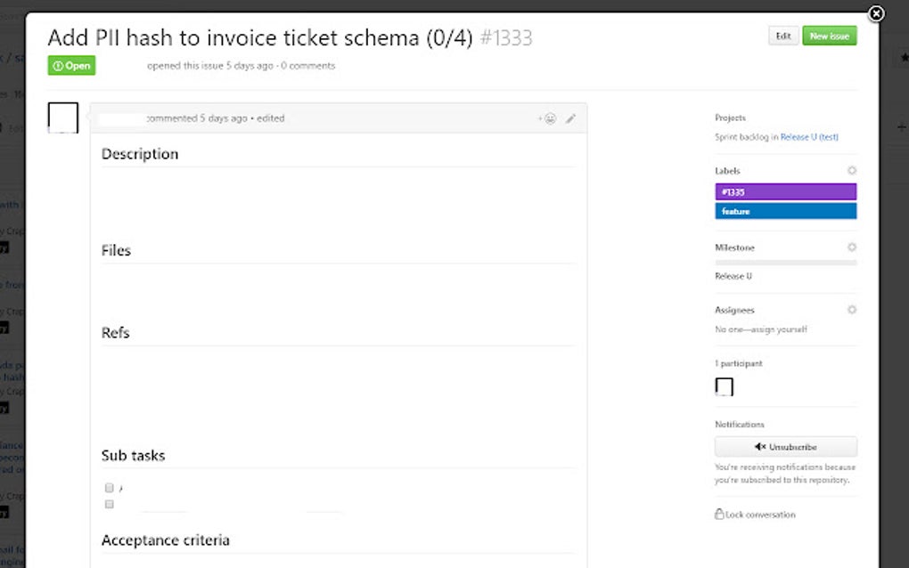 Github projects trello like cards para Google Chrome - Extensión Descargar