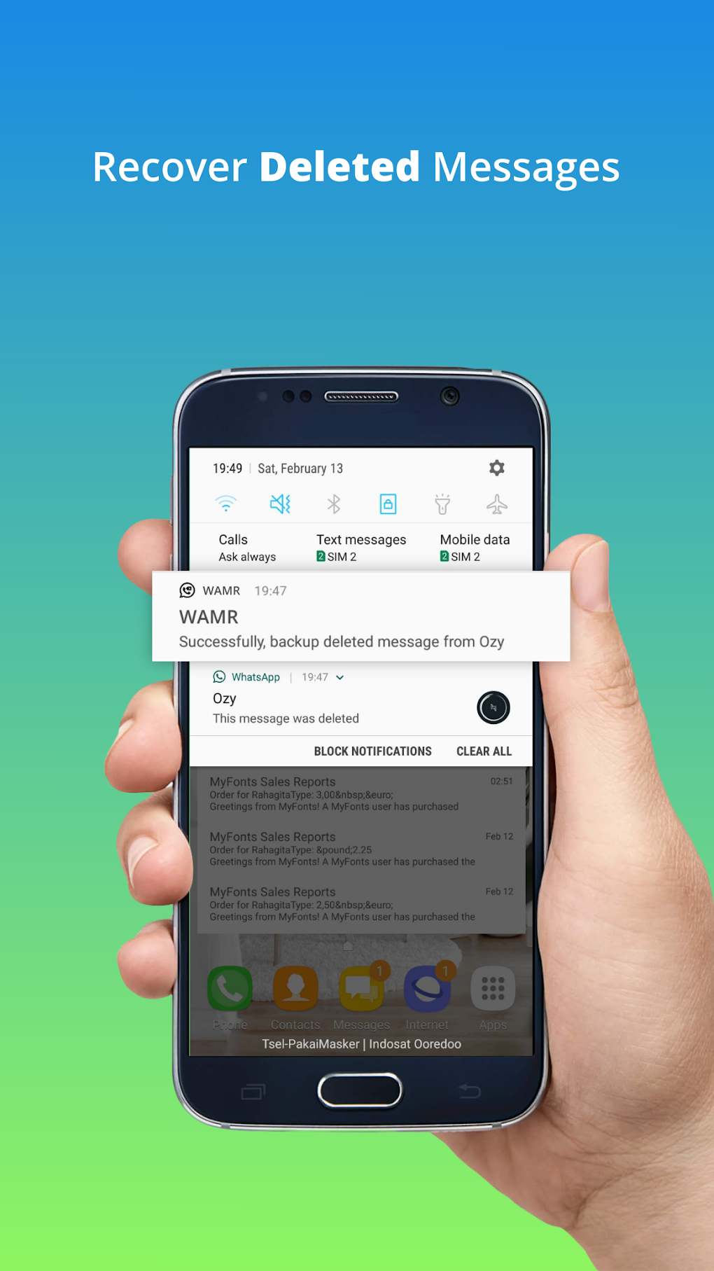 WAMR - Recover Deleted Message para Android - Descargar