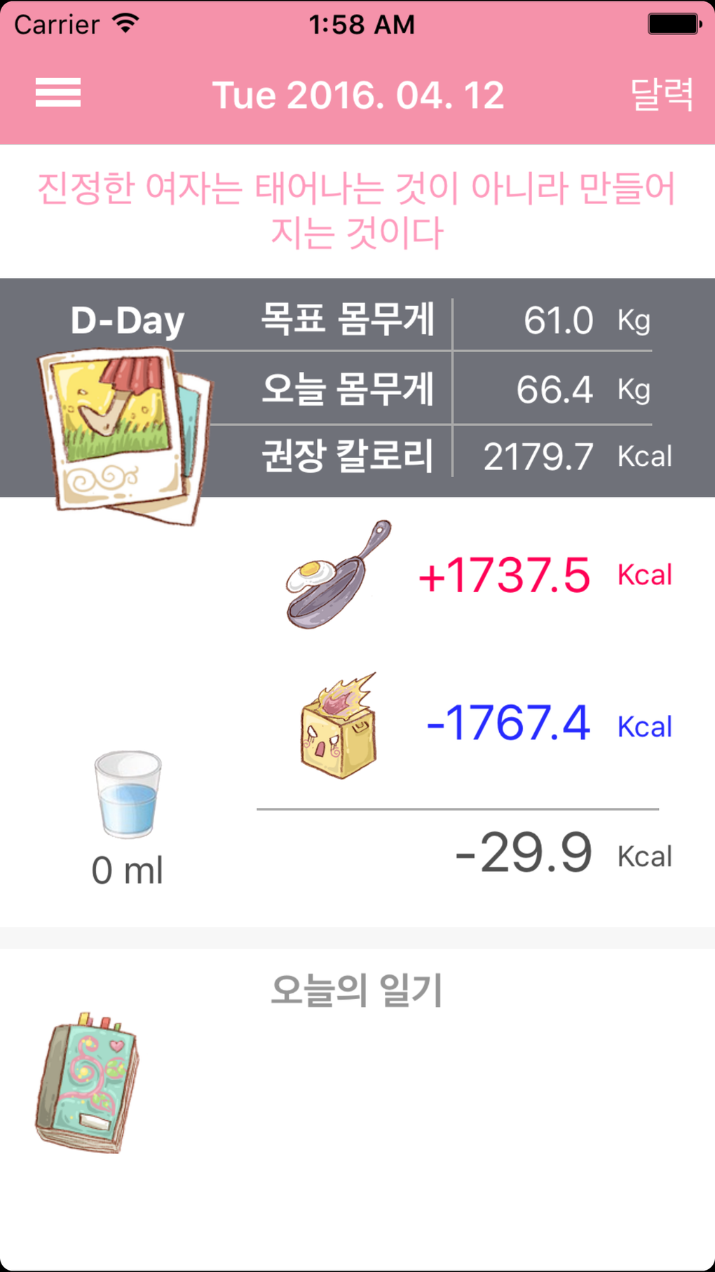 다이어트 일기 DD - Diet Diary for iPhone - Download