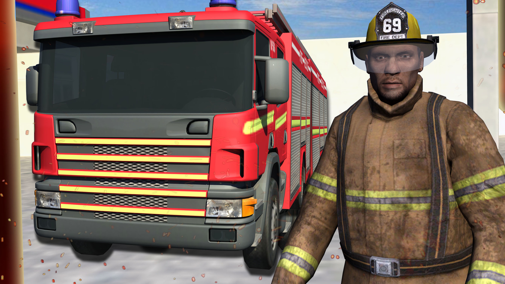 Fire Fighter Truck Driver Real Hero 3D Simulator for iPhone - Download