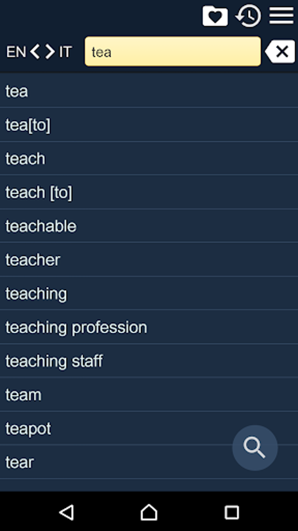 Italian English Dictionary APK for Android - Download