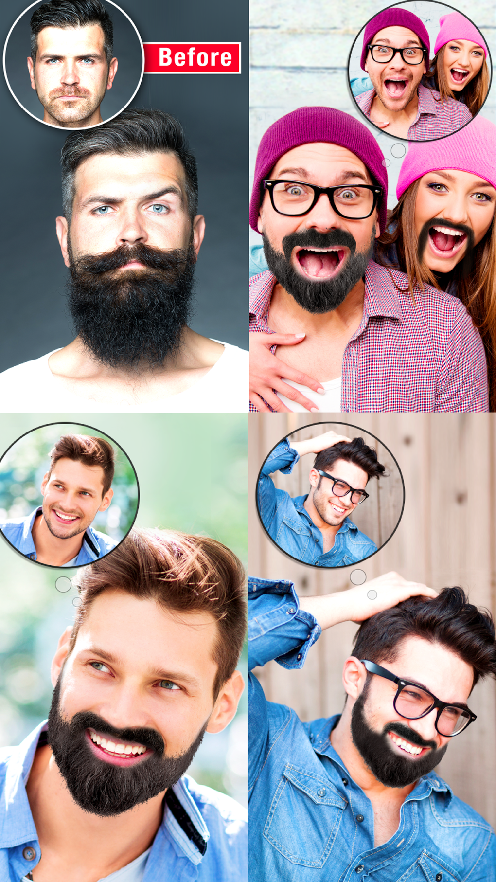 Mooch - Beard Mustache Photo Editor for Men Face for iPhone - Download