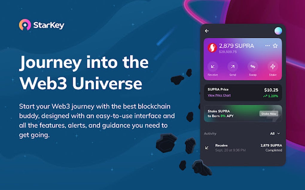 StarKey Wallet - The official wallet for Supra Google Chrome 용 - 확장 ...