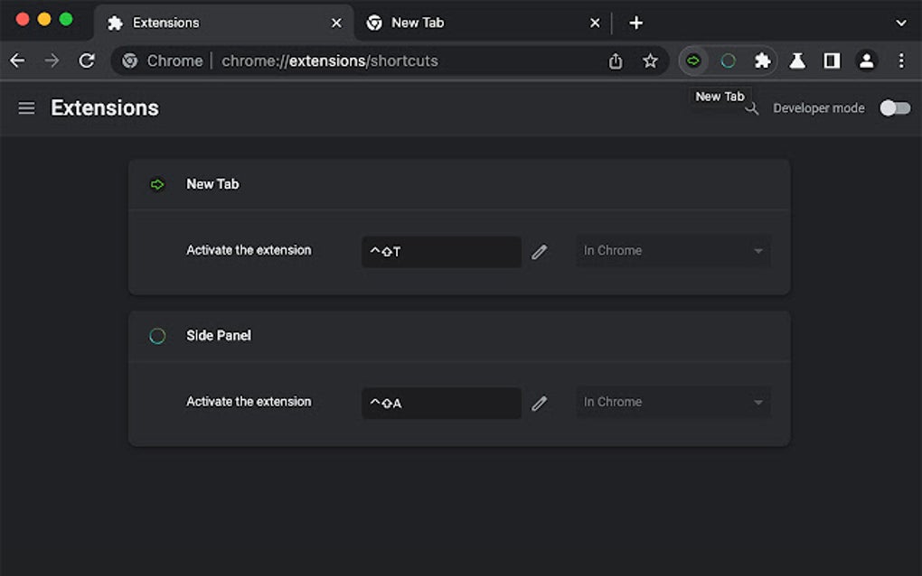 New Tab para Google Chrome - Extensión Descargar