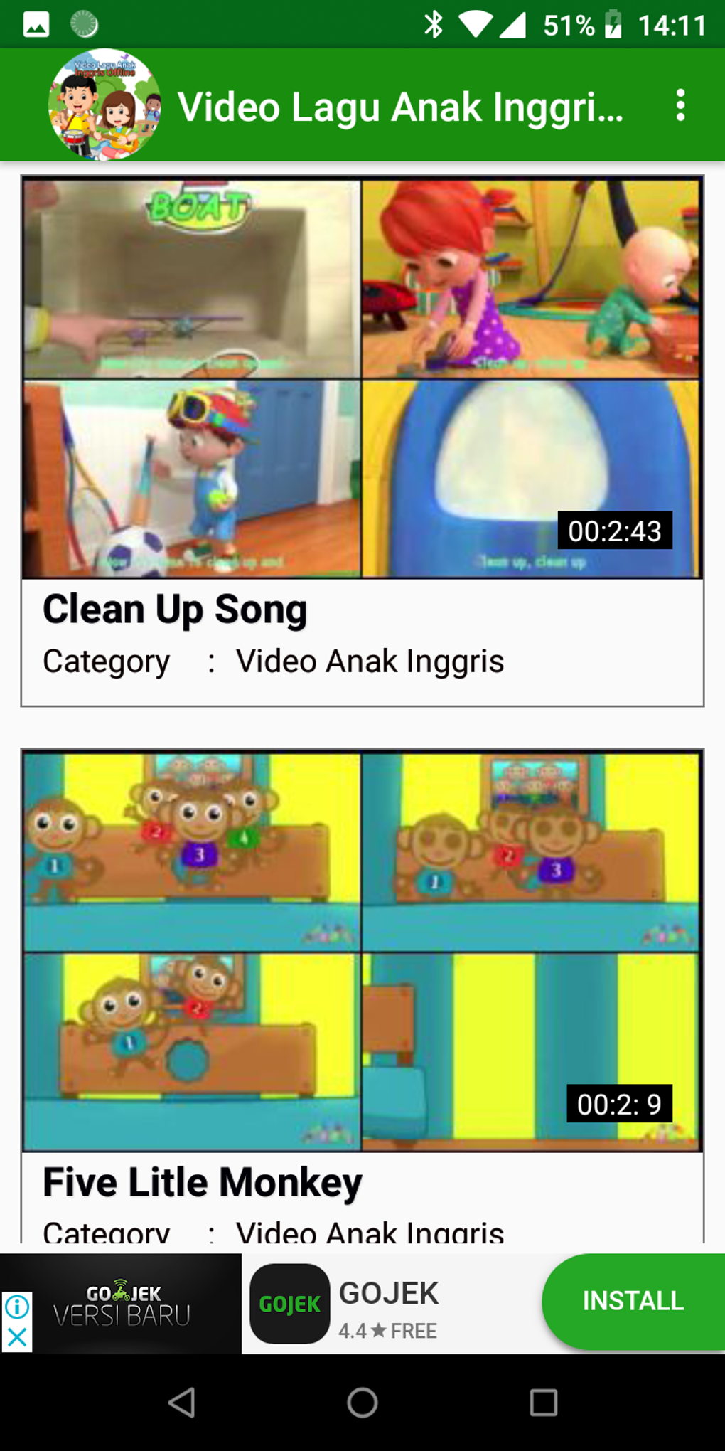 Offine Kids Song Video for Android - Download