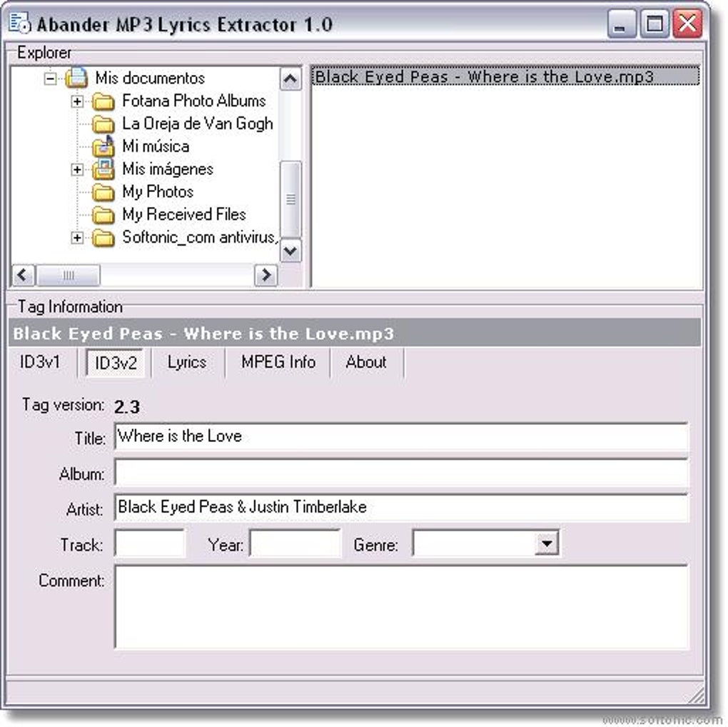 Abander MP3 Lyrics Extractor - Download