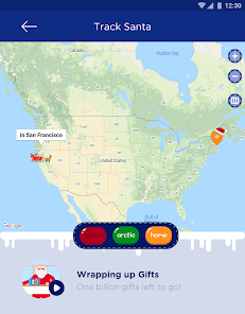 Santa Tracker - Track Santa Tracking Simulator APK para Android - Descargar