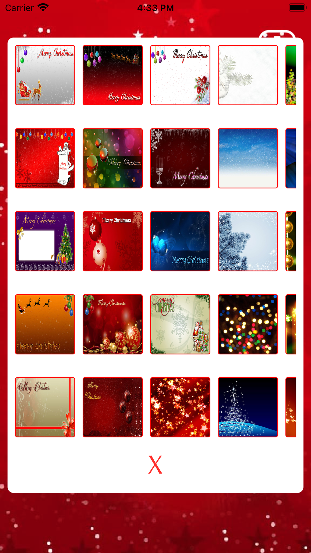 Create Christmas happy cards for iPhone - Download