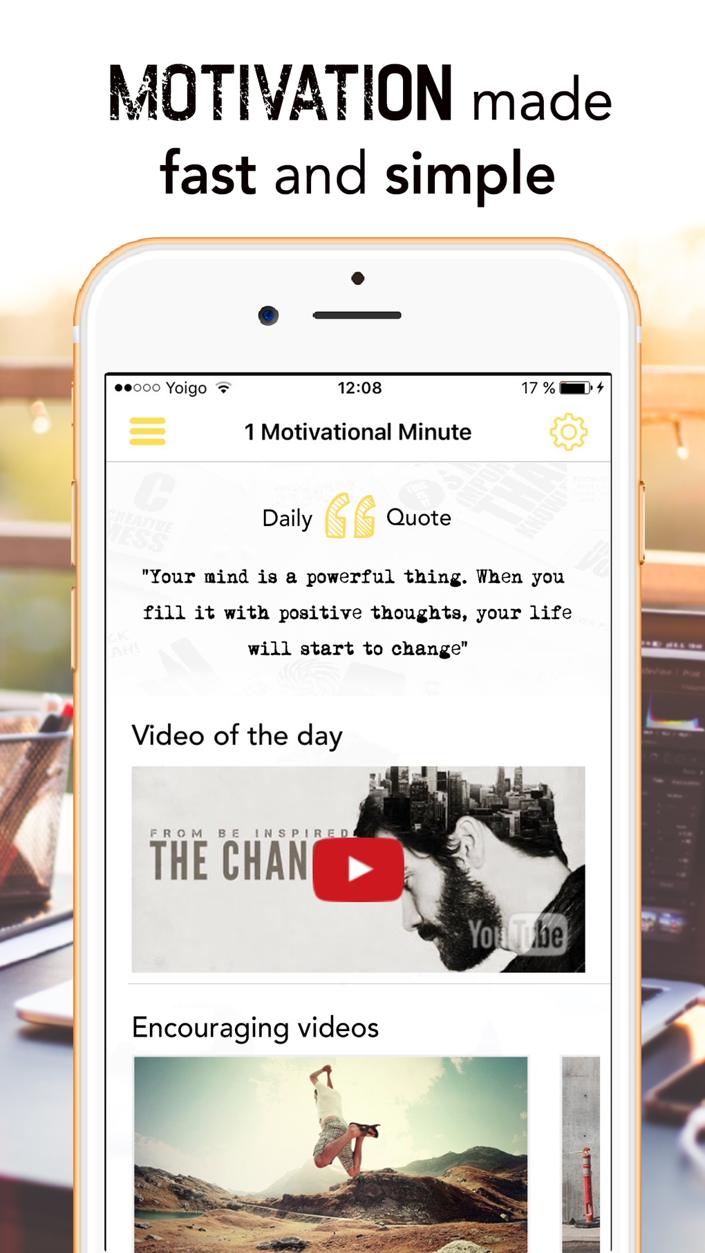 1 minute motivation daily video.player for YouTube for iPhone - Download