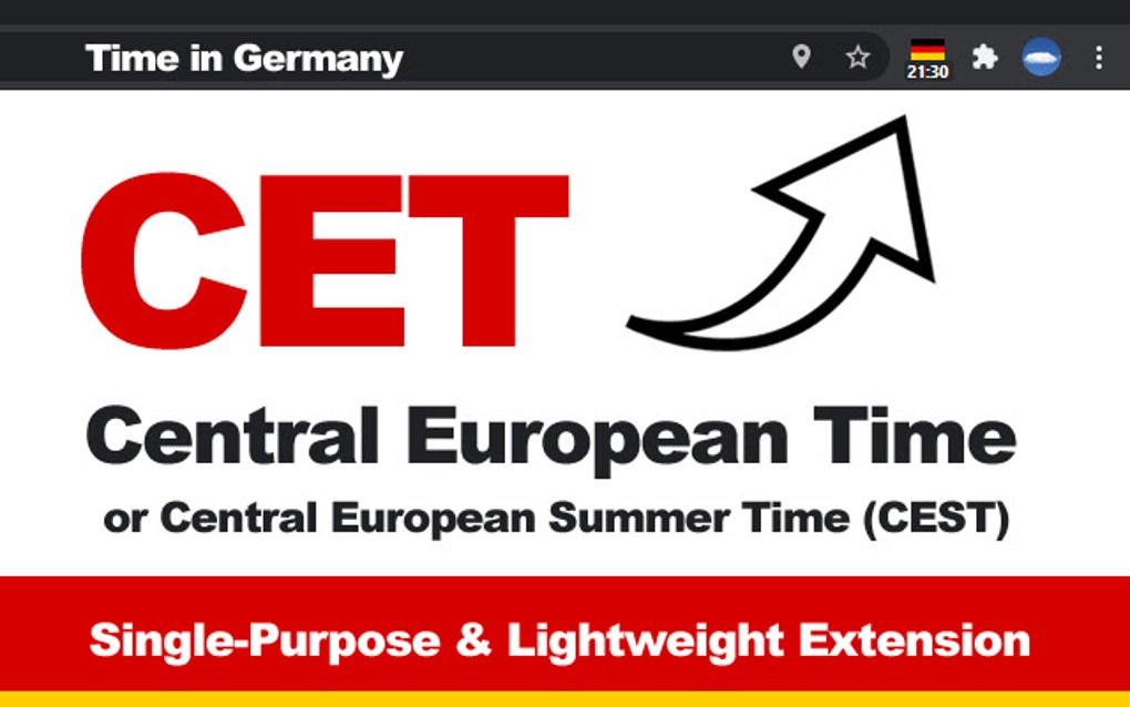 Time in Germany for Google Chrome - Extension Download