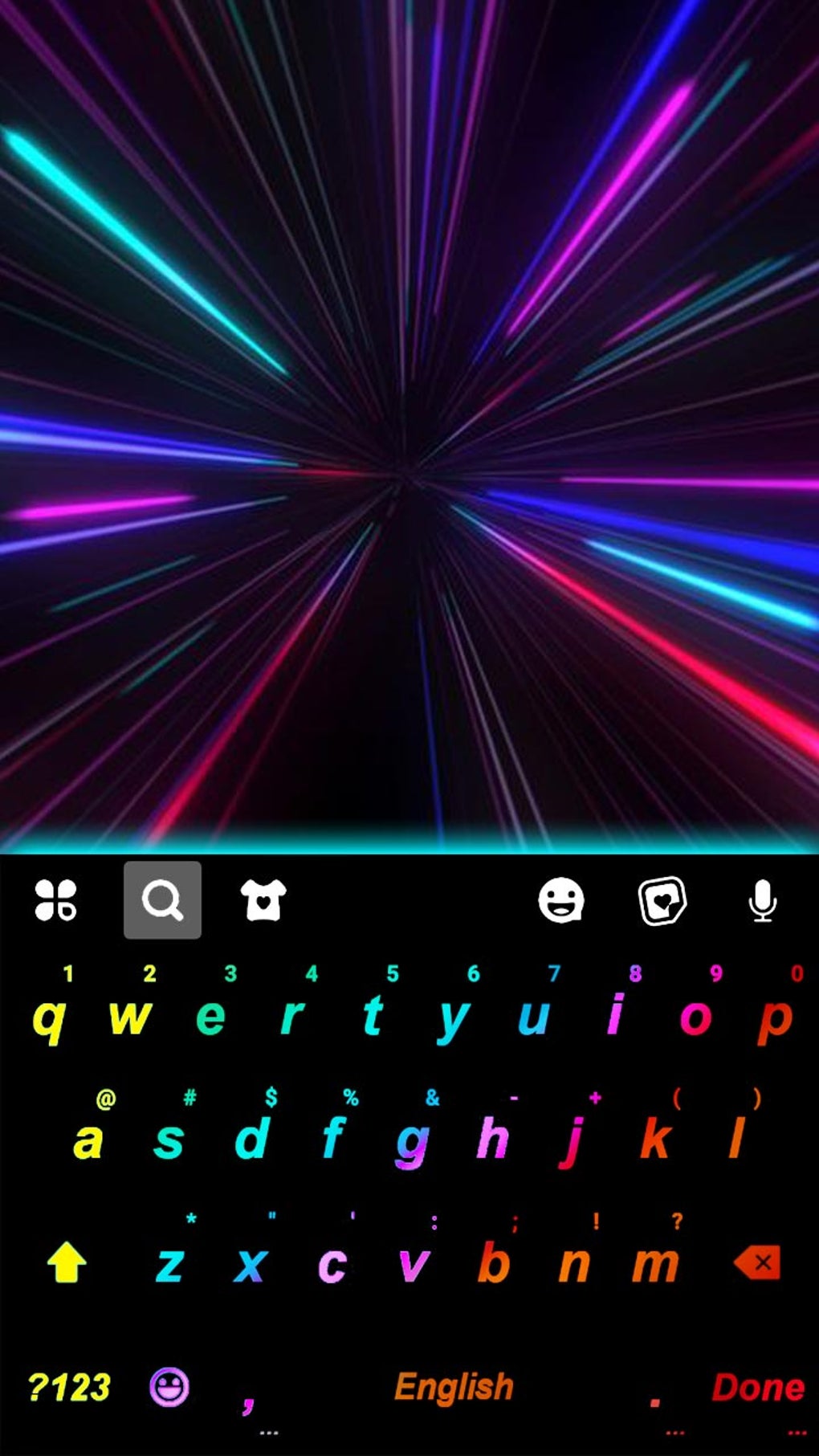 LED Colors Keyboard Background for Android - Download