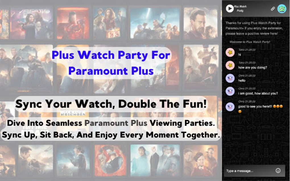 Plus Watch Party Google Chrome 용 - 확장 프로그램 다운로드