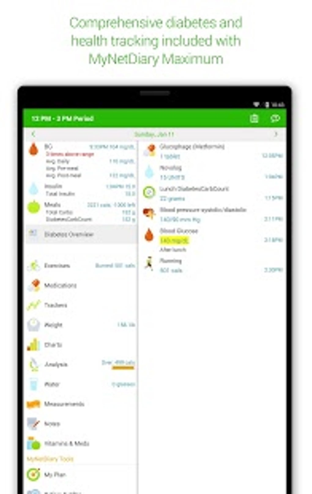 Android 용 Calorie Counter - MyNetDiary - 다운로드