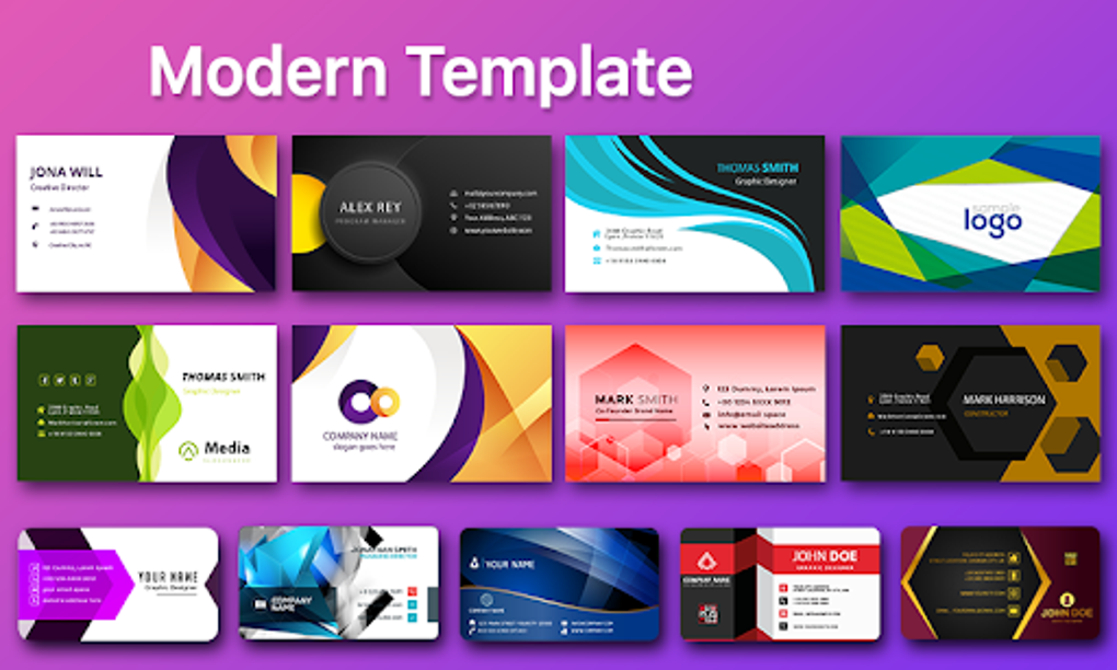 Free Card Maker with Photo Business Card Creator para Android - Descargar