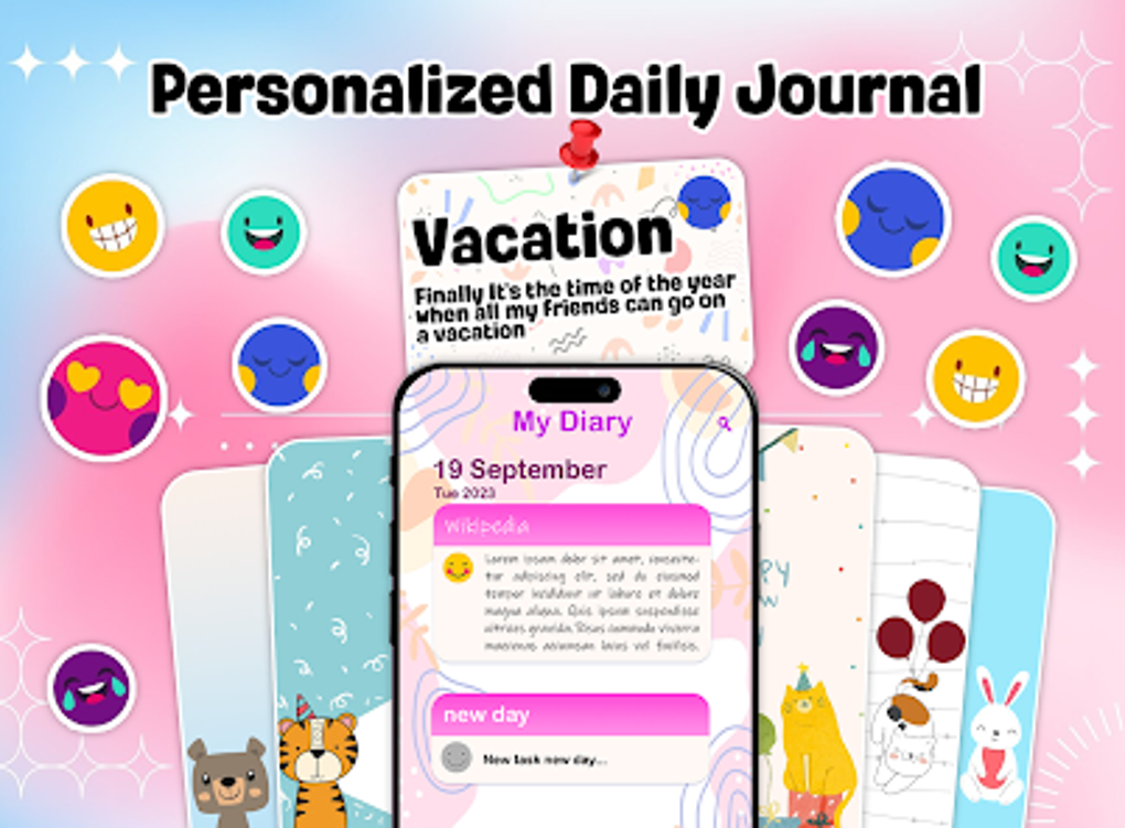 Diary with Fingerprint Lock para Android - Descargar