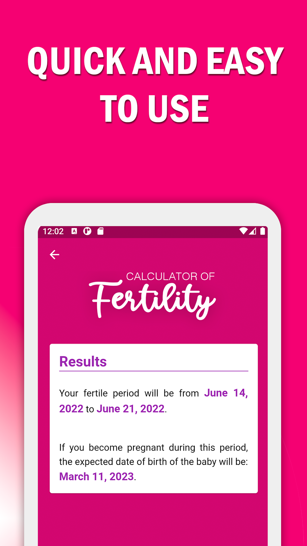 Fertility Calculator 2022 for Android - Download