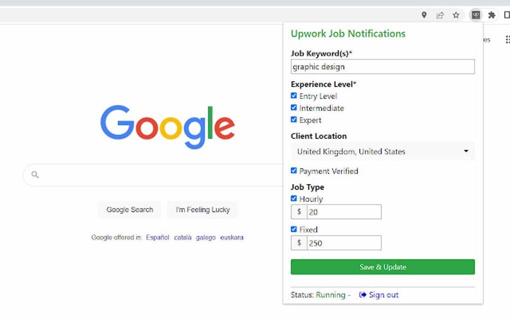 Upwork Job Notifications for Google Chrome - Extension Download