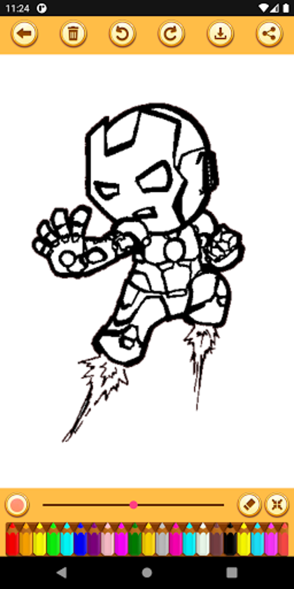 Cute Superhero Coloring Pages per Android - Download