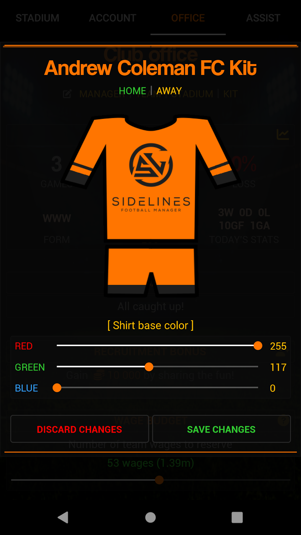 Sidelines Football Manager for Android - Download