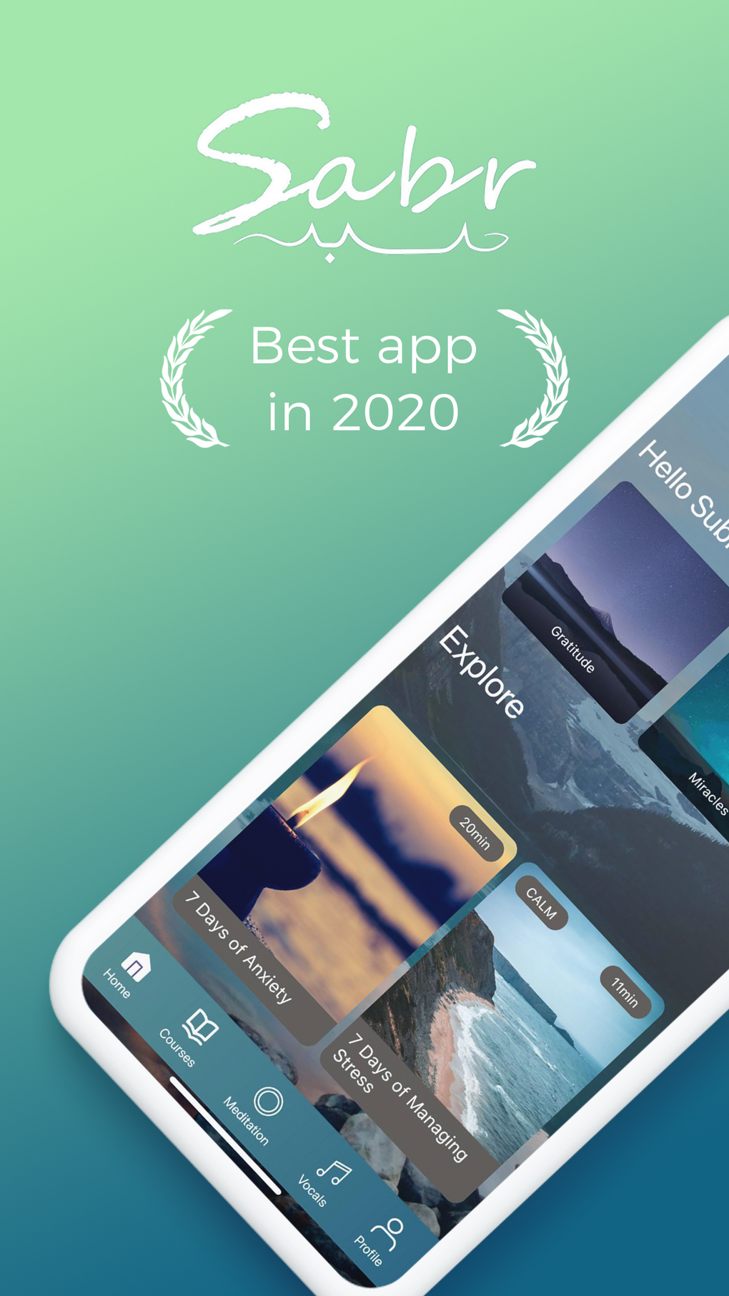 Sabr: Muslim Meditation Dua para iPhone - Descargar
