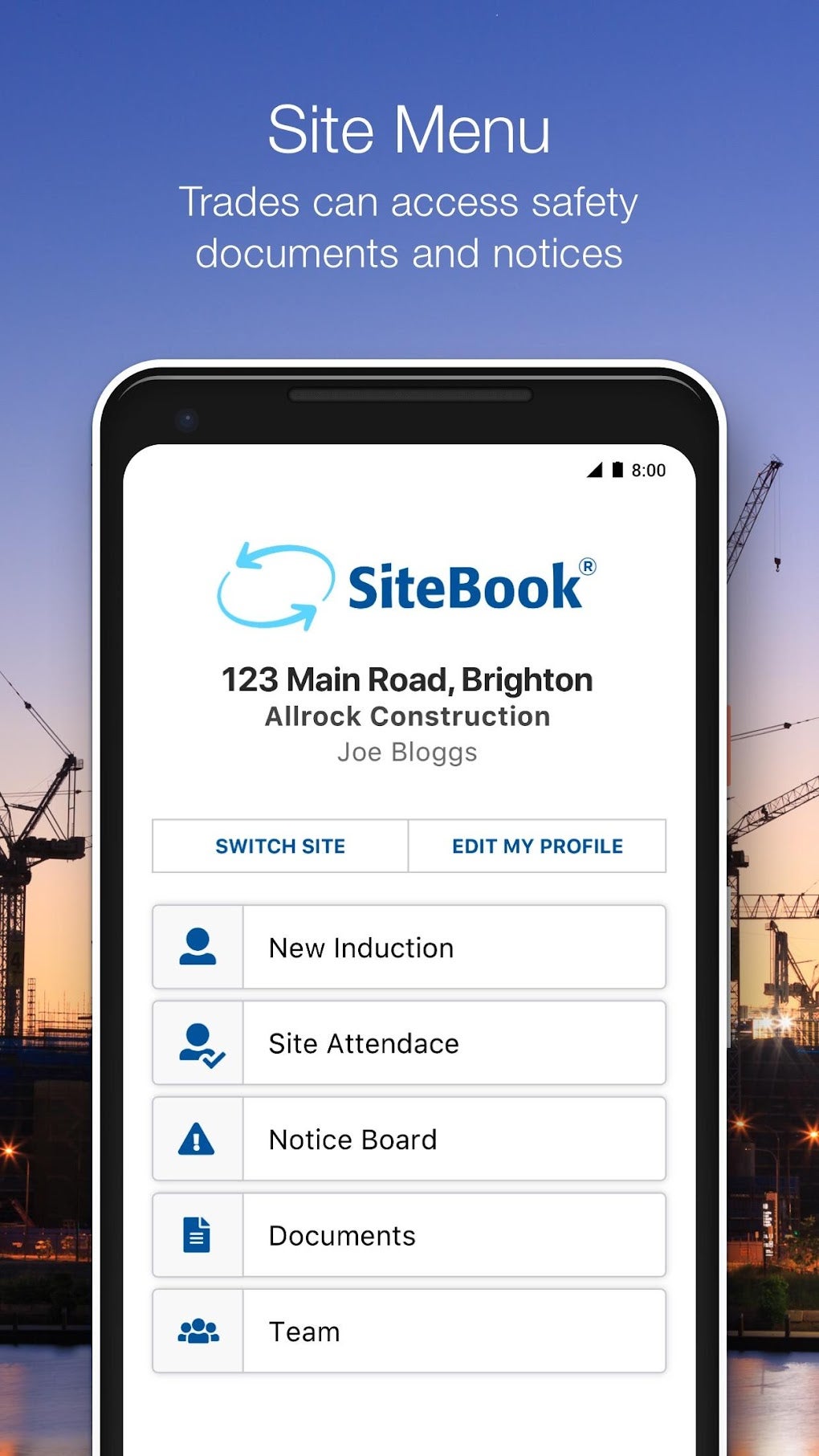 SiteBook Induction for Android - Download