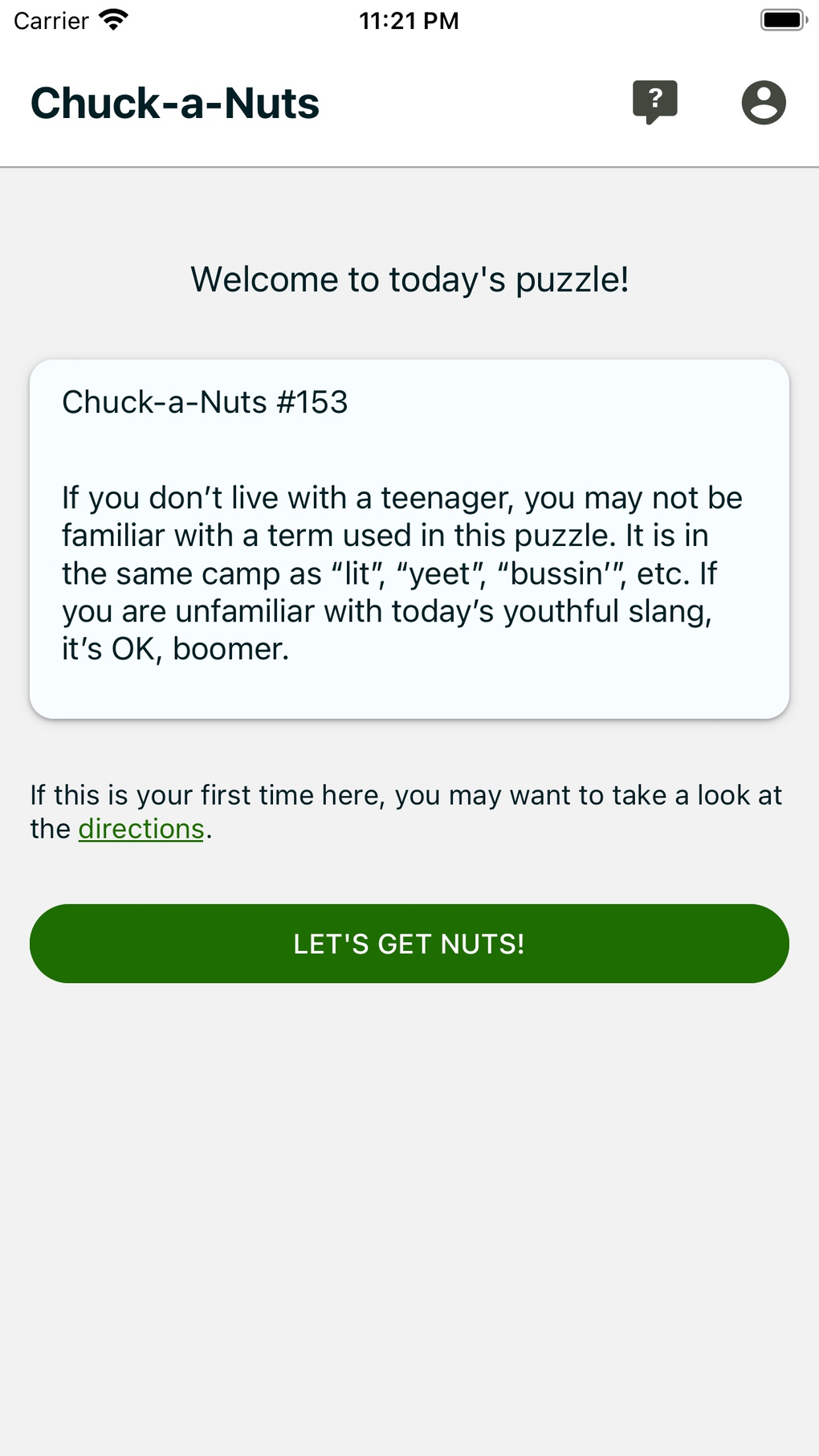 Chuck-A-Nuts para iPhone - Descargar