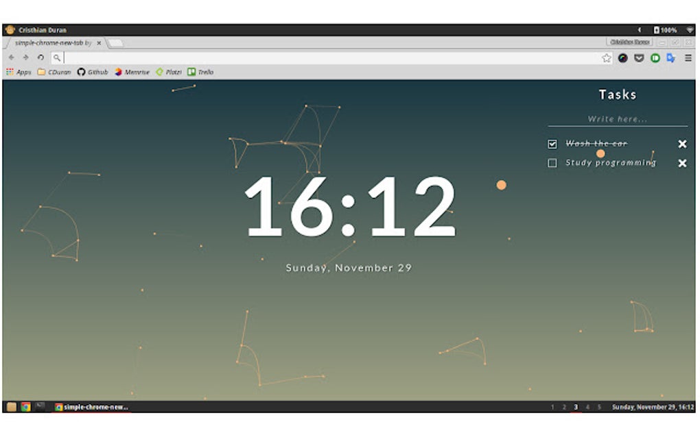 minimal-new-tab para Google Chrome - Extensión Descargar