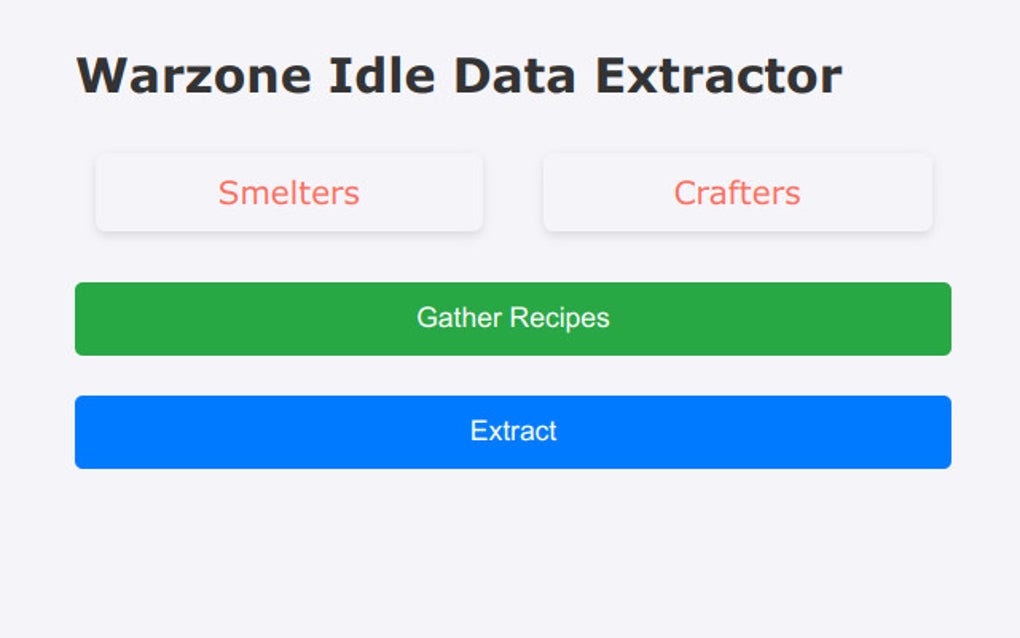 Warzone Idle Extractor for Google Chrome - Extension Download