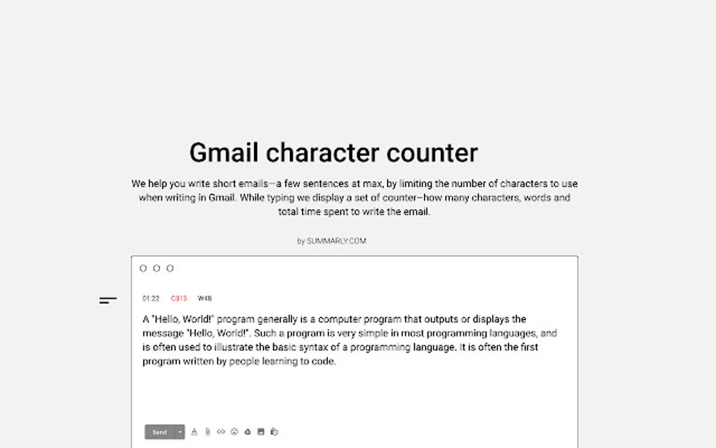 Gmail character counter for Google Chrome - Extension Download Gmail character counter for Google Chrome - Extension Download