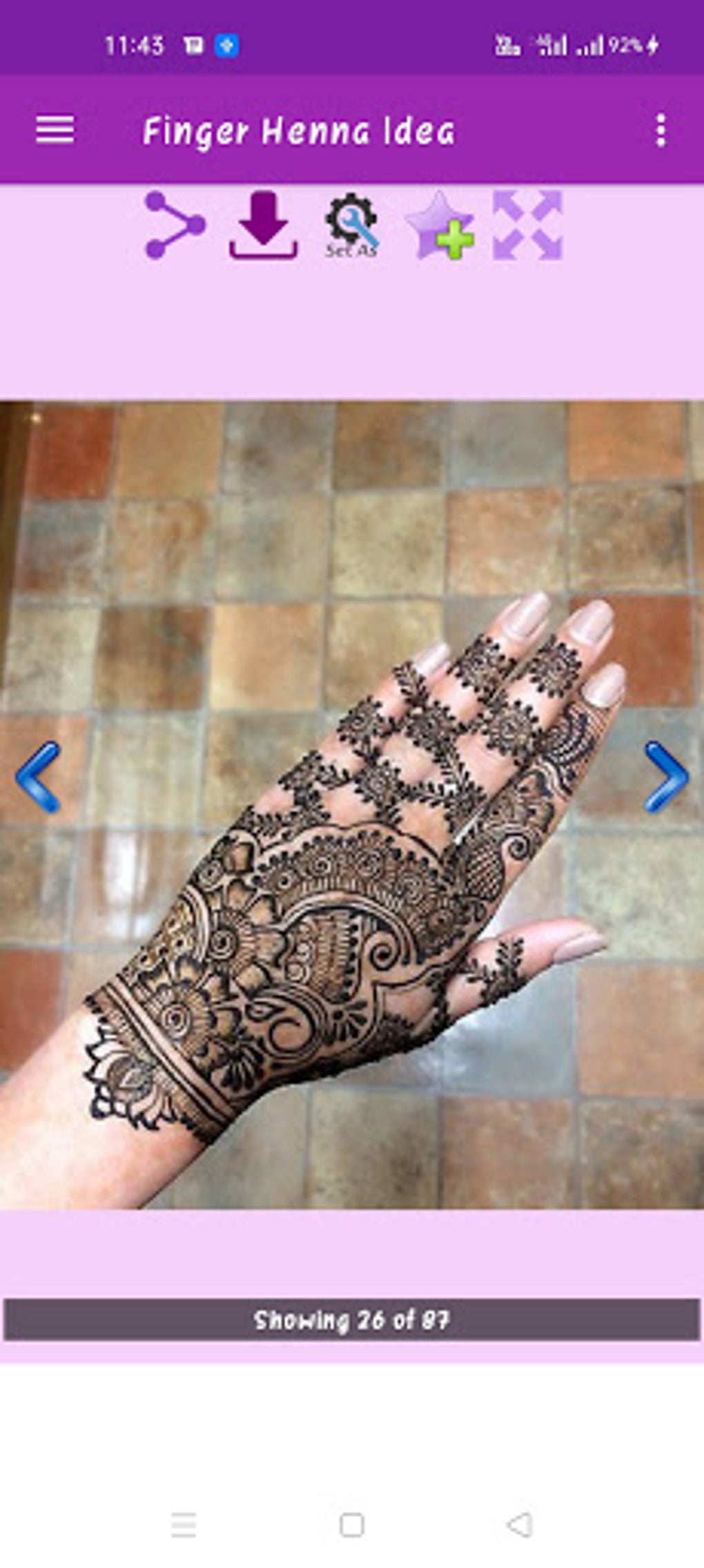 Finger Henna Idea Gallery APK for Android - Download