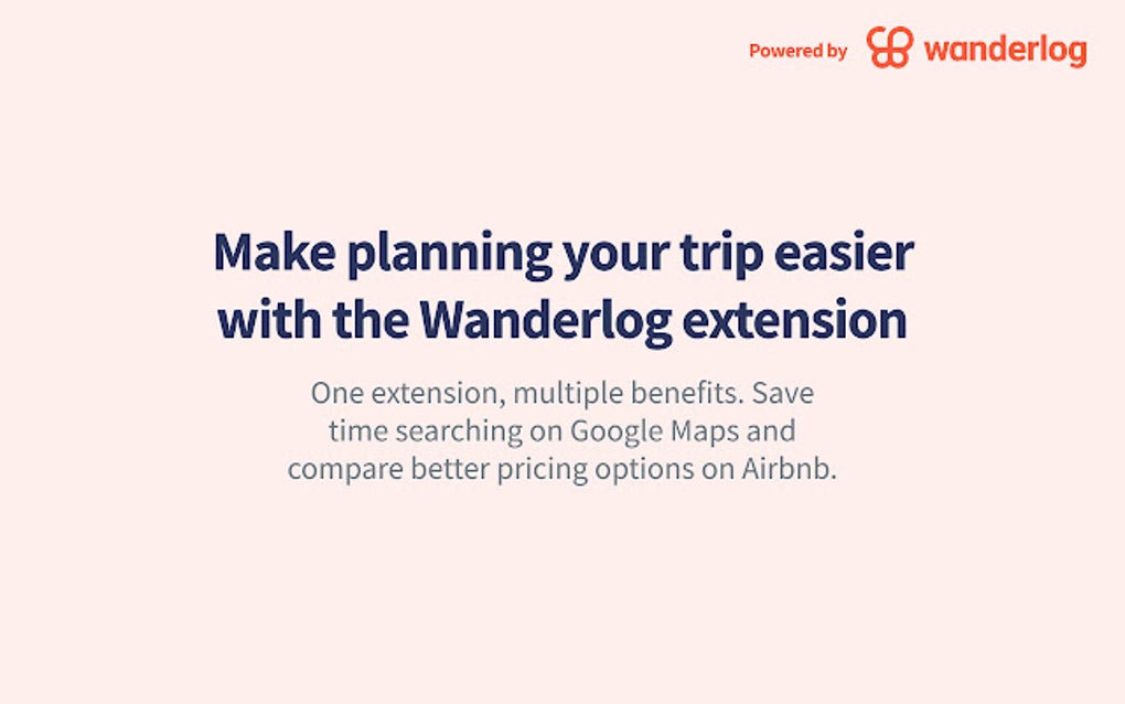 Wanderlog: search & save Google Maps places Google Chrome 용 - 확장 프로그램 다운로드