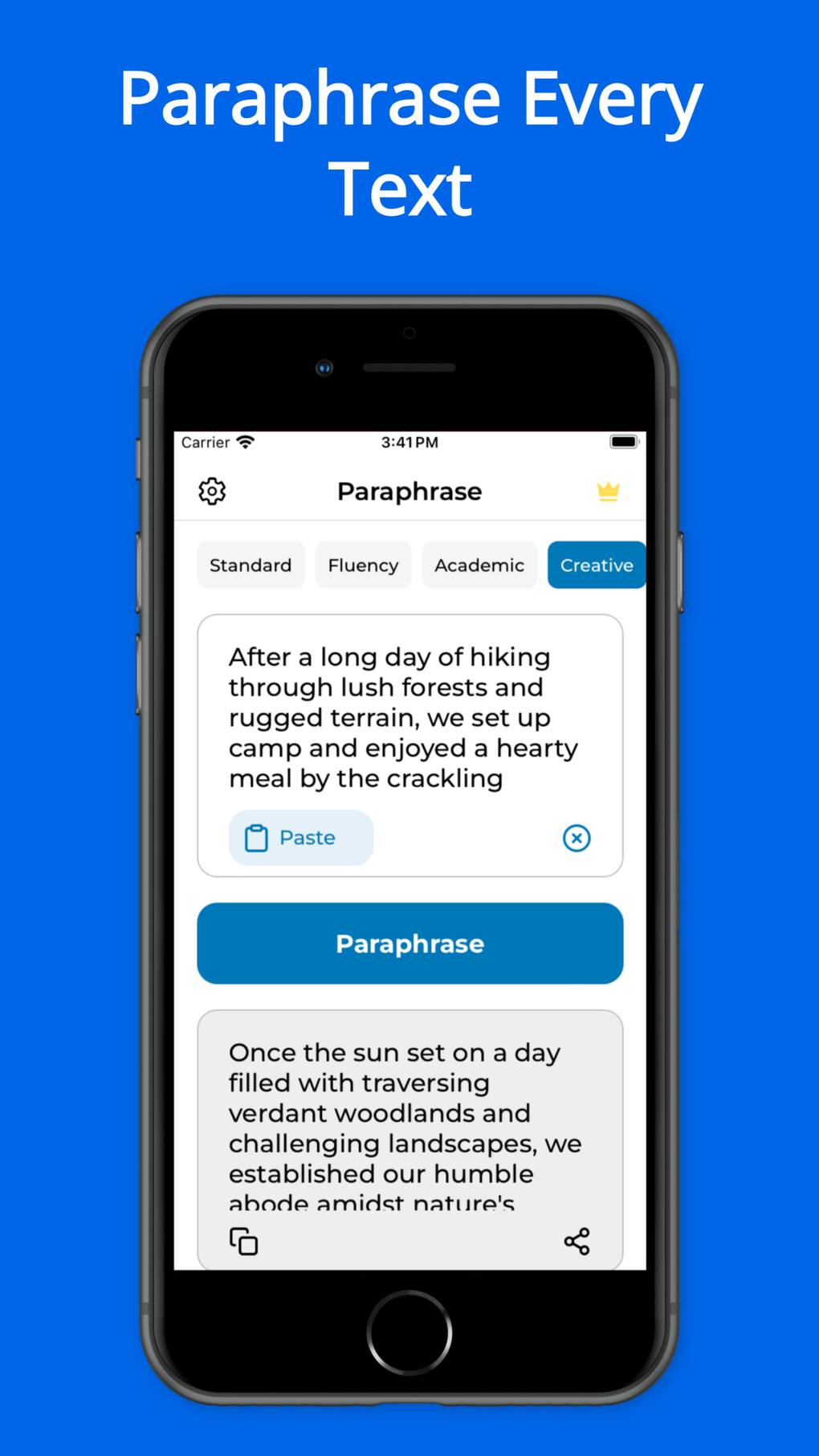 Paraphrase Reword Tool para iPhone - Descargar