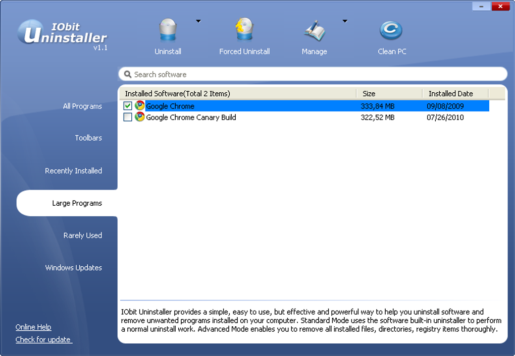 IObit Uninstaller - Descargar