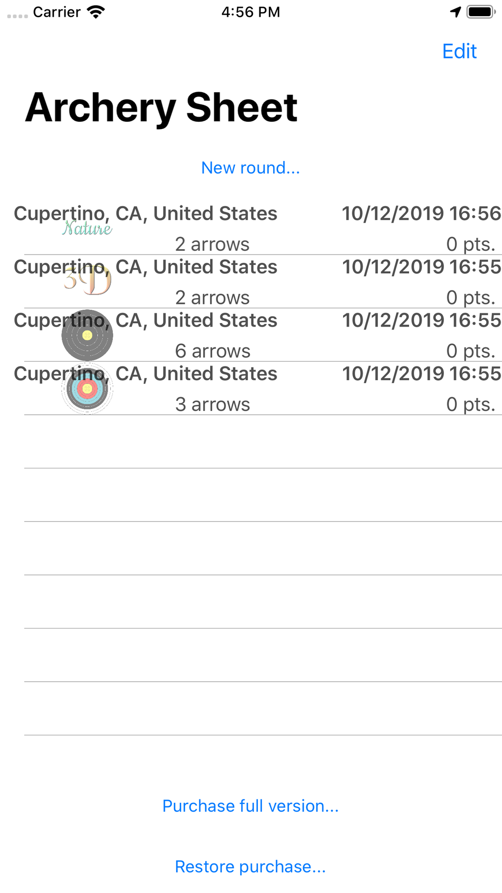 Archery Sheet for iPhone - Download