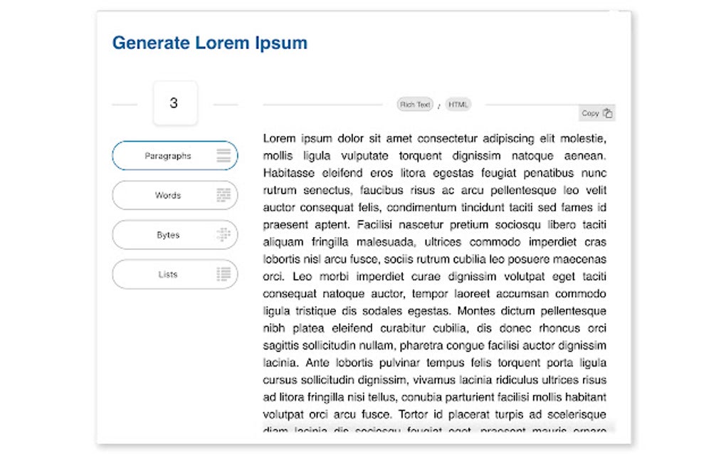 Lorem Ipsum Generator para Google Chrome - Extensão Download