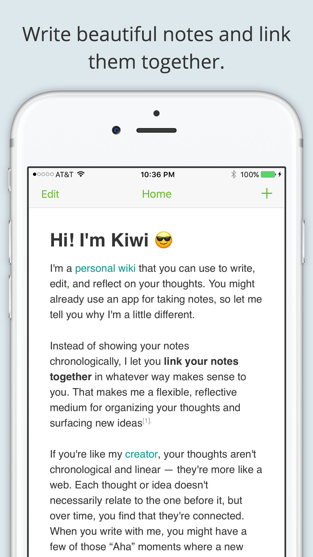 Kiwi - Personal Wiki for iPhone - Download