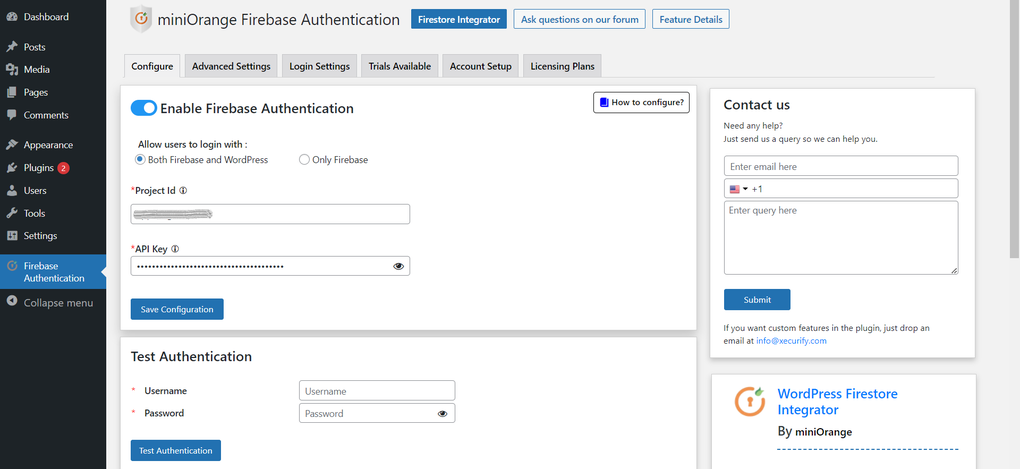 Firebase Authentication para WordPress - Descargar