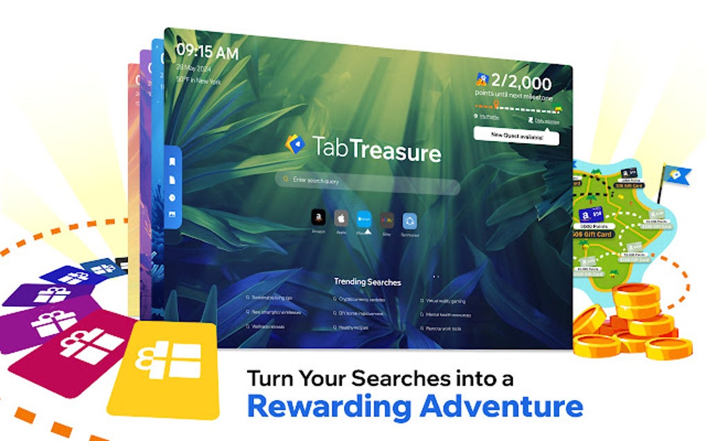 Tab Treasure - Search & Earn Rewards for Google Chrome - Extension Download