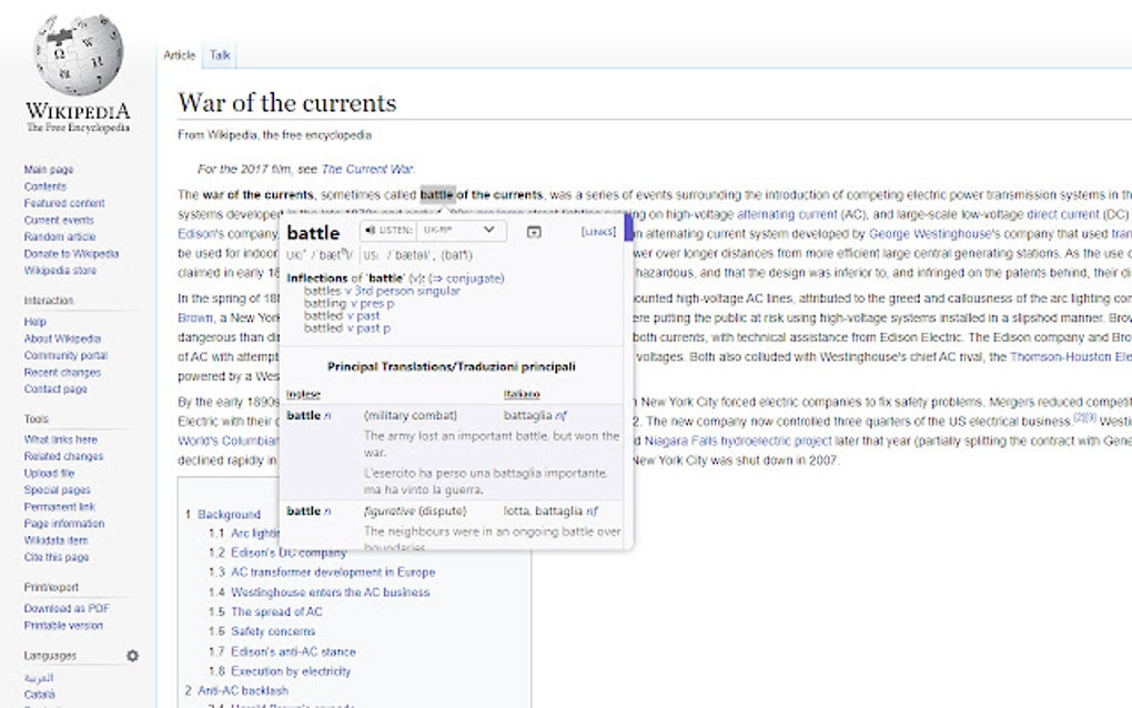 WordReference Translate w/o leaving the page for Google Chrome - Extension Download