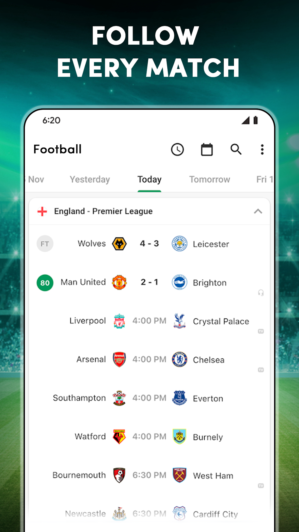 Live Football TV HD Streaming per Android - Download