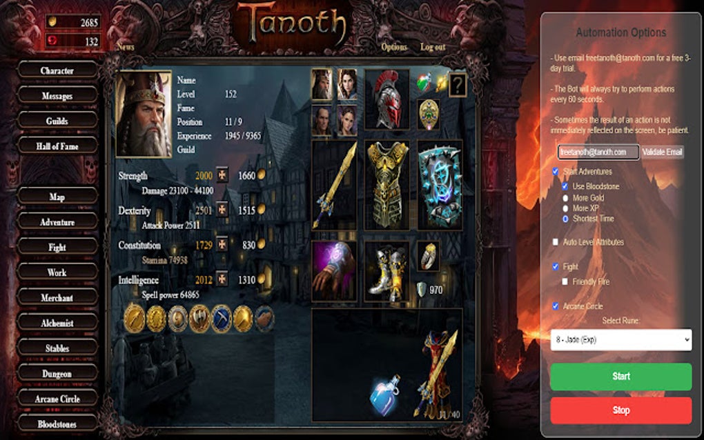 Bot Tanoth Master 2.0 สำหรับ Google Chrome - ส่วนขยาย ดาวน์โหลด