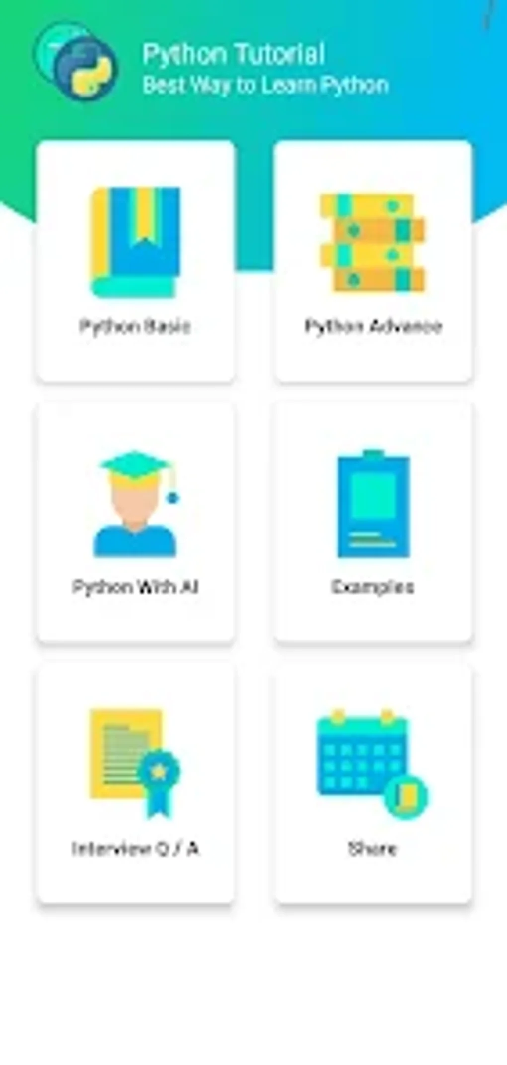 Python Tutorial สำหรับ Android - ดาวน์โหลด