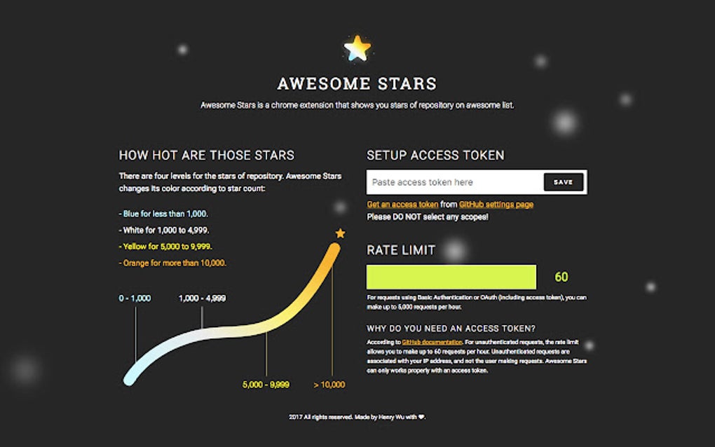 Awesome Stars for Google Chrome - Extension Download