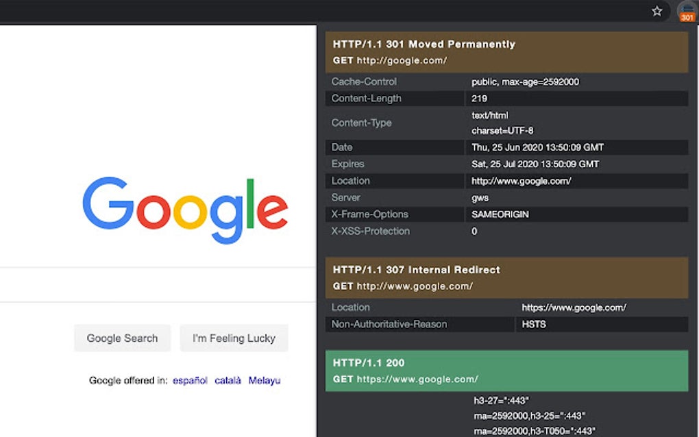 HTTP Web Headers for Google Chrome - Extension Download