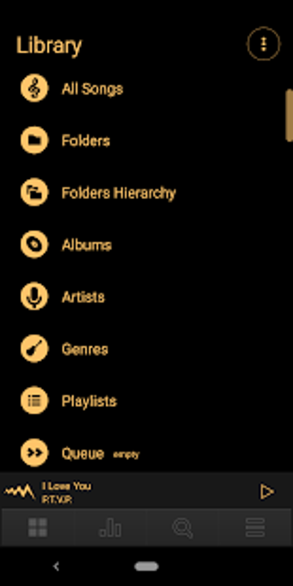 Marshall - Dark Retro GoldMetal Skin for Poweramp APK for Android ...