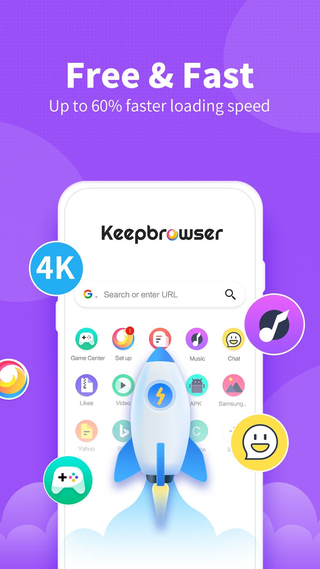 KeepBrowser: Fast private pour Android - Télécharger