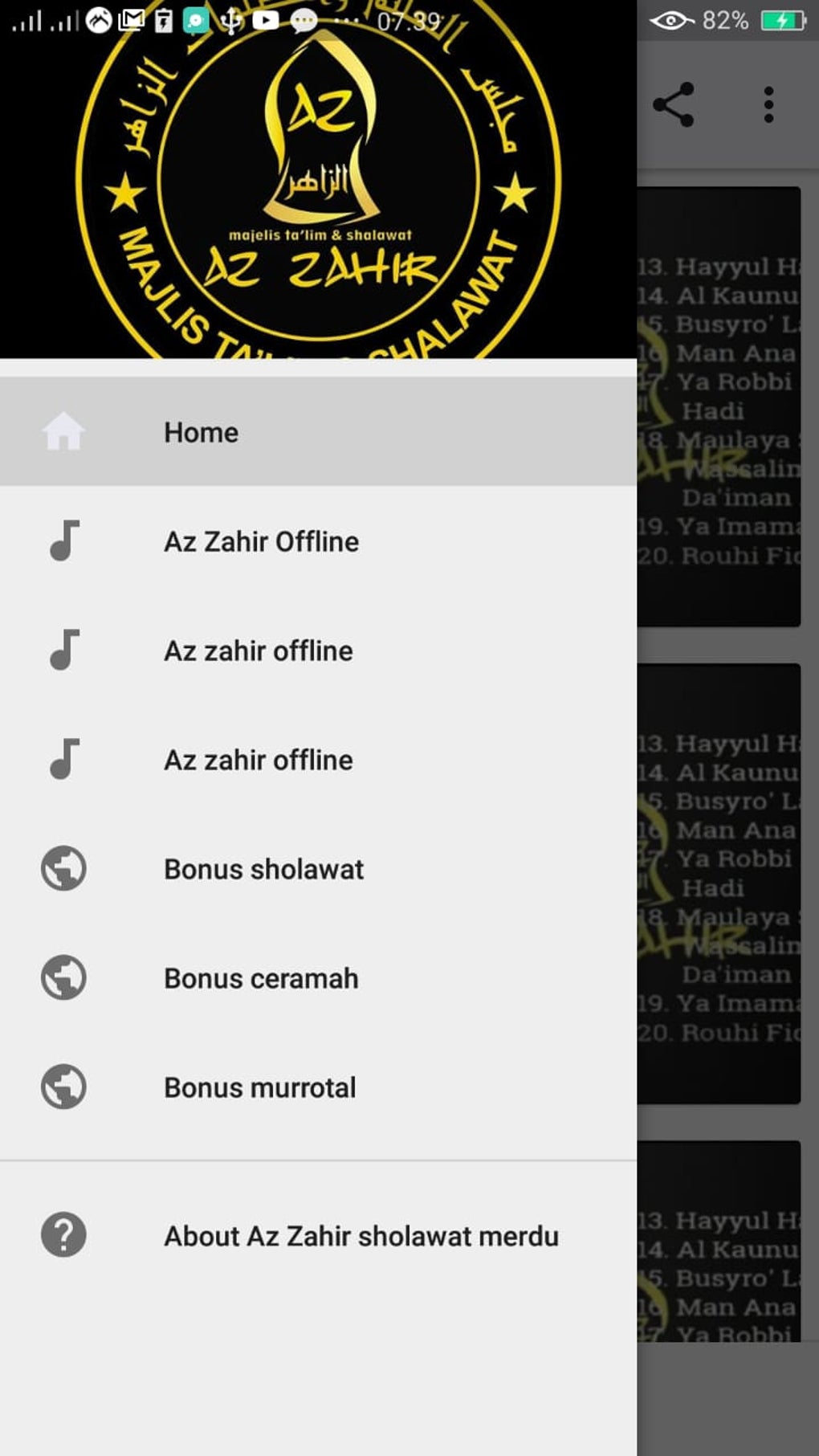 Az Zahir sholawat merdu offlin para Android - Descargar