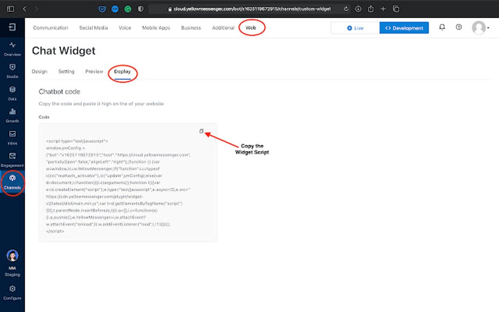 yellow.ai Web Widget Launcher Google Chrome 용 - 확장 프로그램 다운로드